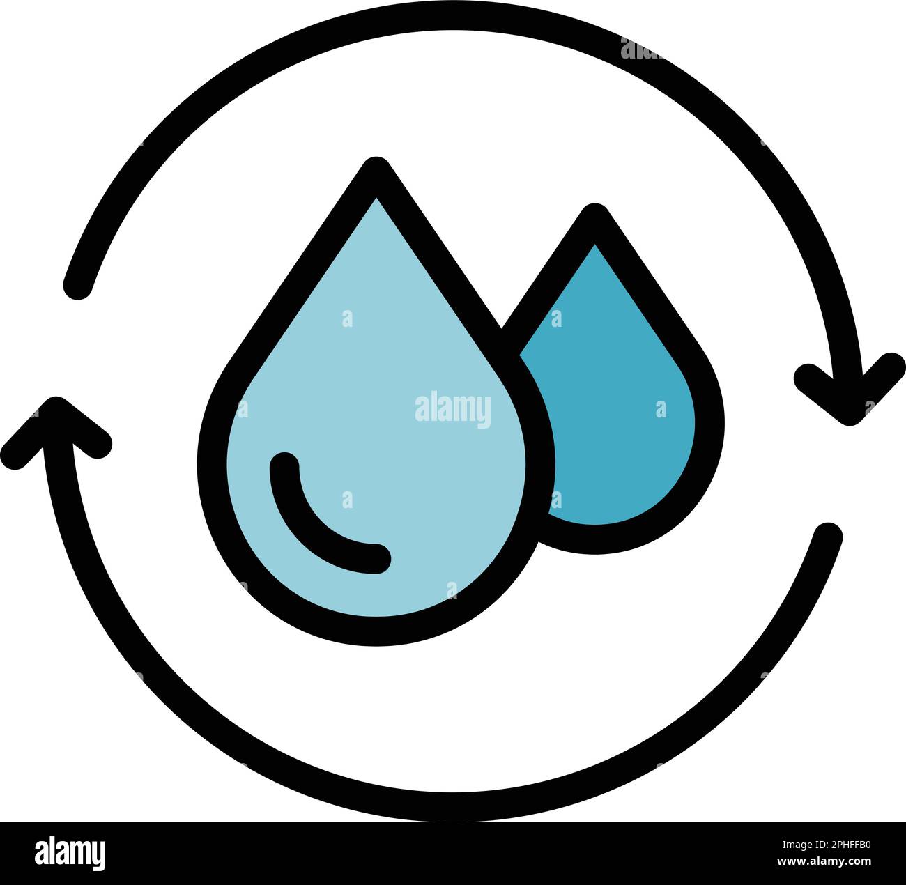 Accessible water icon. Outline Accessible water vector icon for web ...