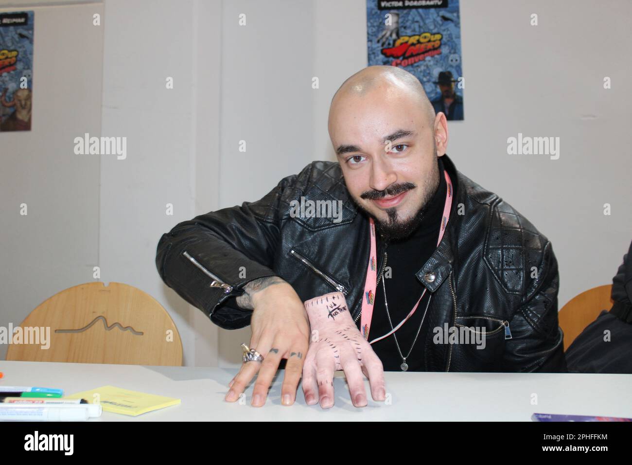 Victor Dorobantu bei der Proud Nerd Convention in der Messehalle. Trier ...