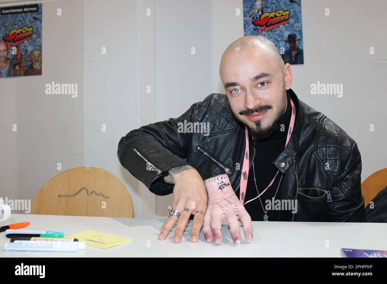 Victor Dorobantu bei der Proud Nerd Convention in der Messehalle. Trier ...