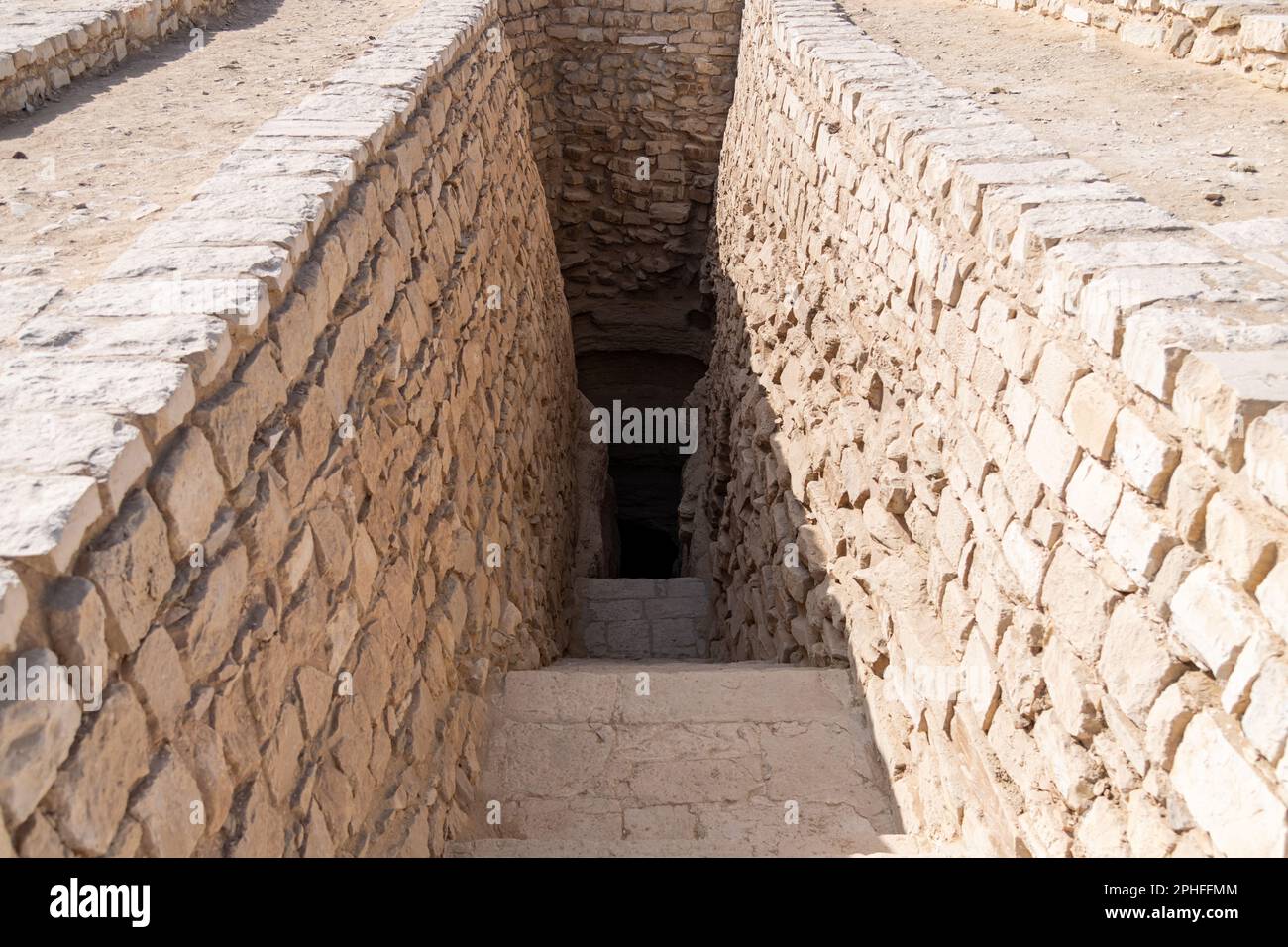 The Step Pyramid at the Saqqara Necropolis in Giza, Egypt Stock Photo ...