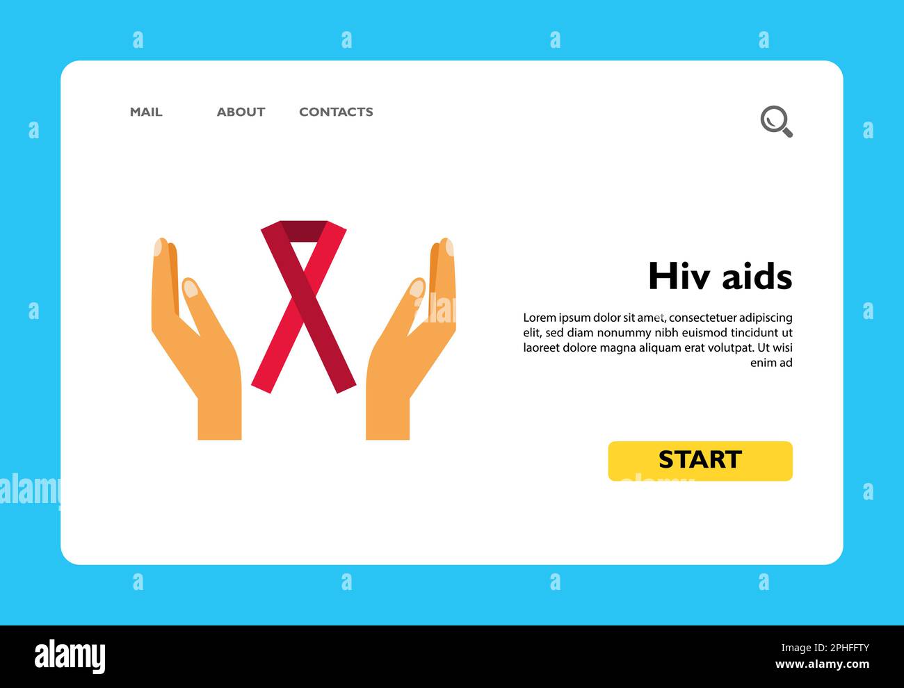 Hiv aids awareness campaign icon Stock Vector Image & Art - Alamy