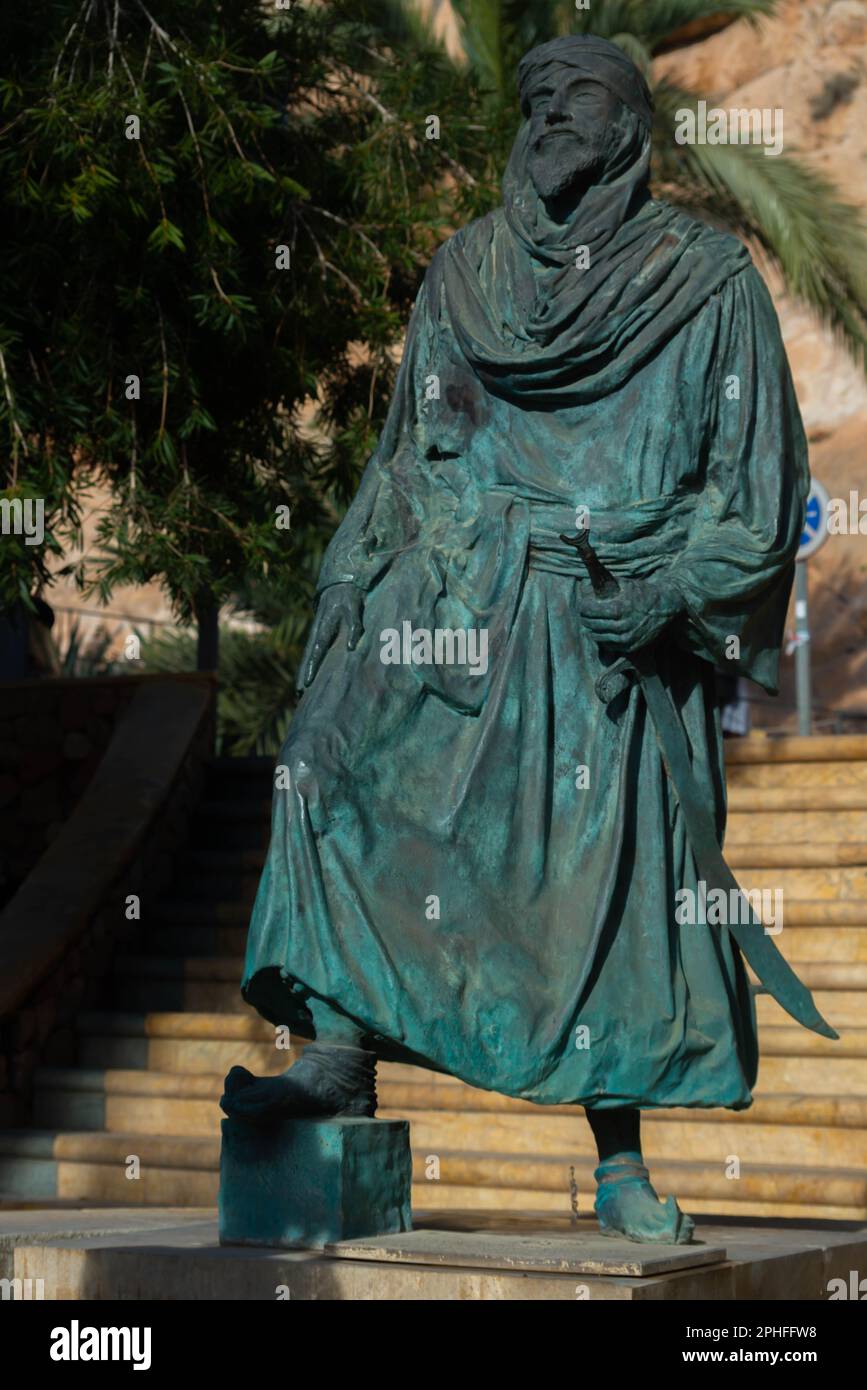 ALMERIA, SPAIN - 18 DECEMBER 2022 A monument in Almería is dedicated to ...