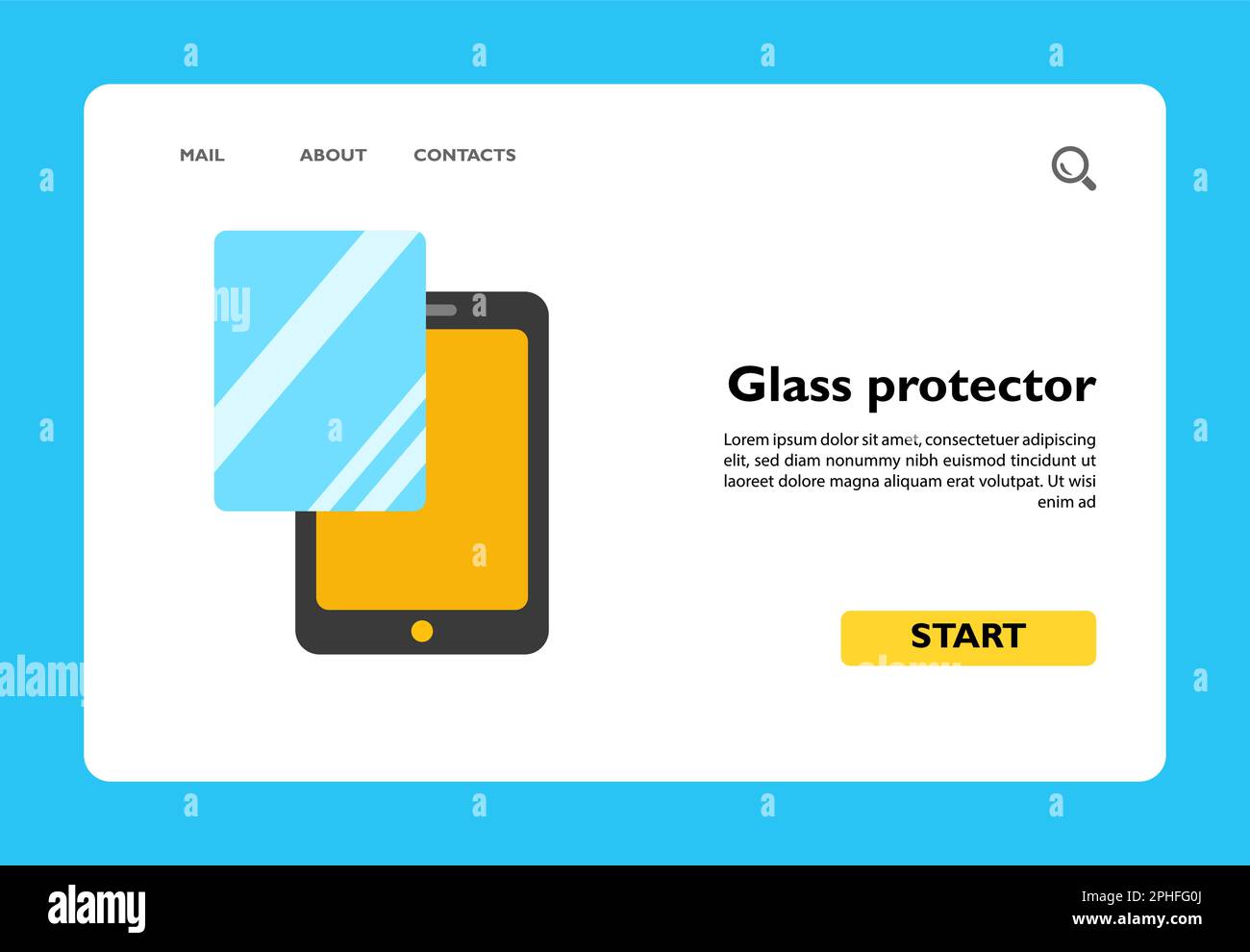 Glass protector vector icon Stock Vector Image & Art - Alamy
