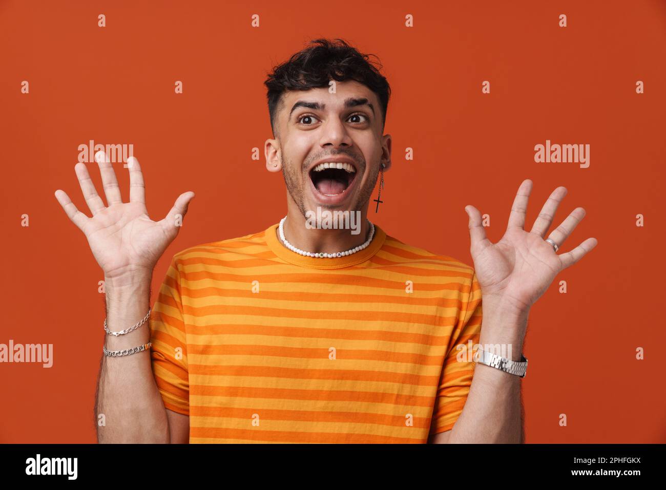 Hands splayed hi-res stock photography and images - Alamy