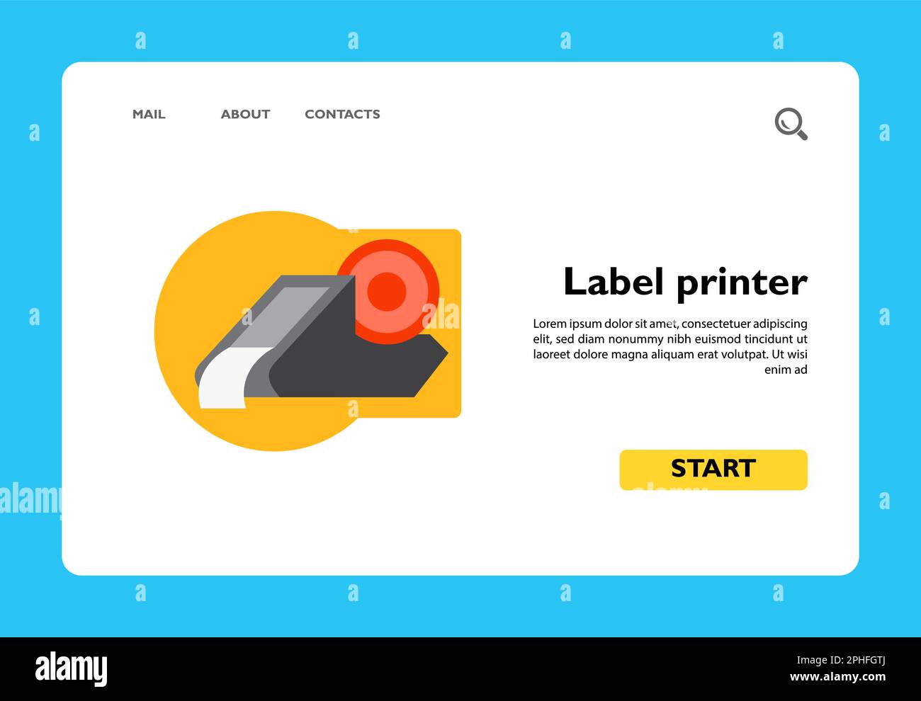 Label printer Stock Vector Images - Alamy