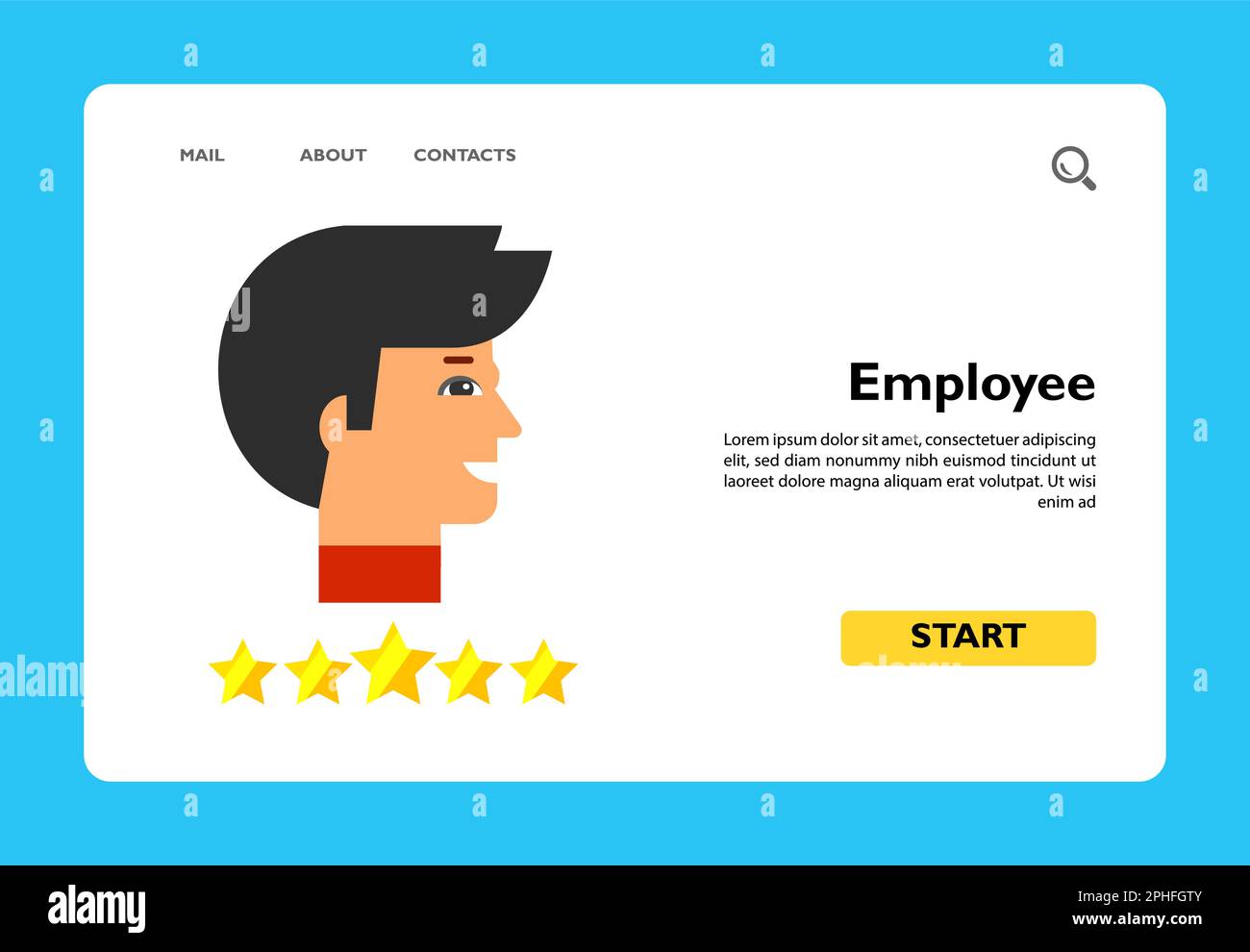 Happy chief executive Stock Vector Images - Alamy