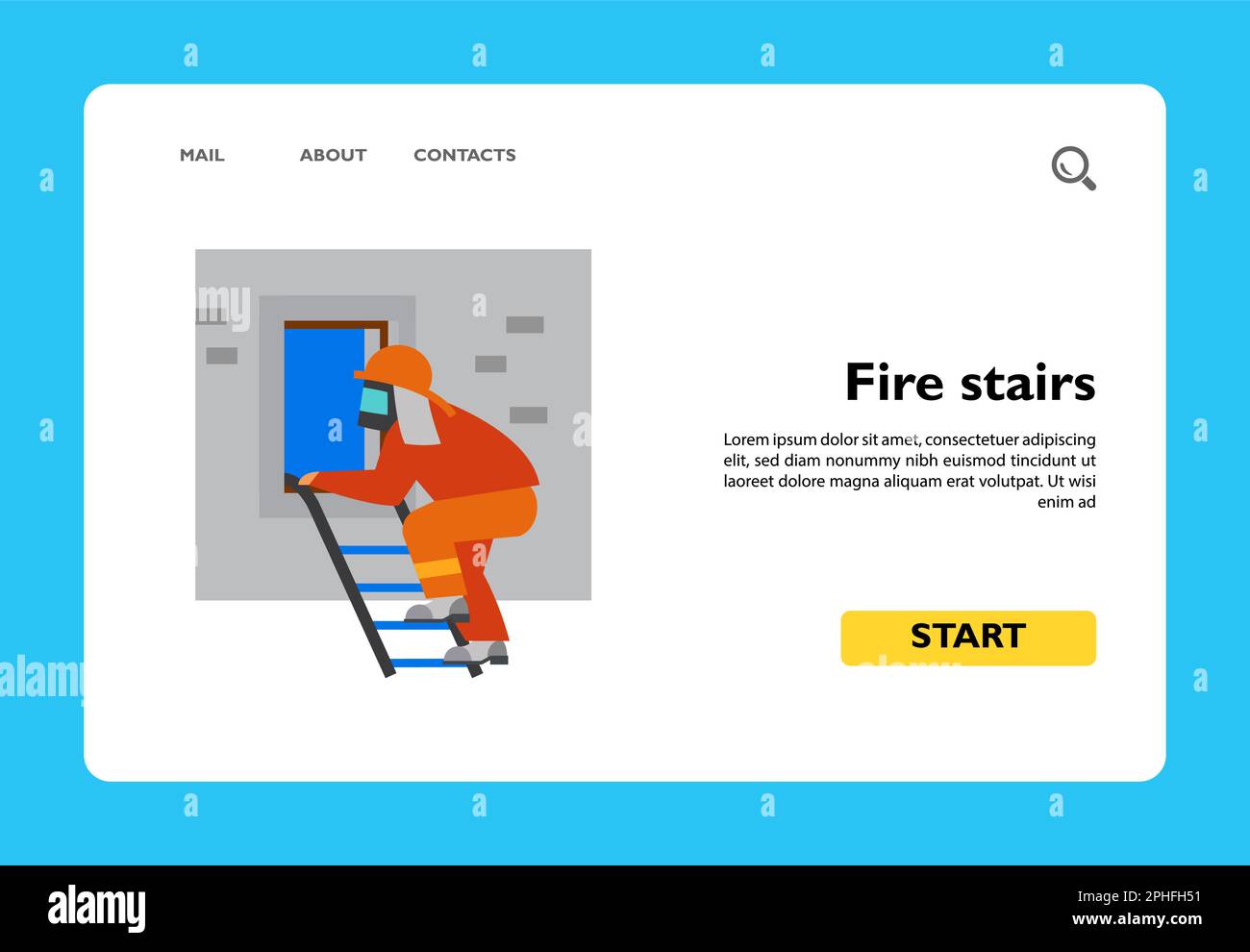 Fire stairs icon Stock Vector Image & Art - Alamy