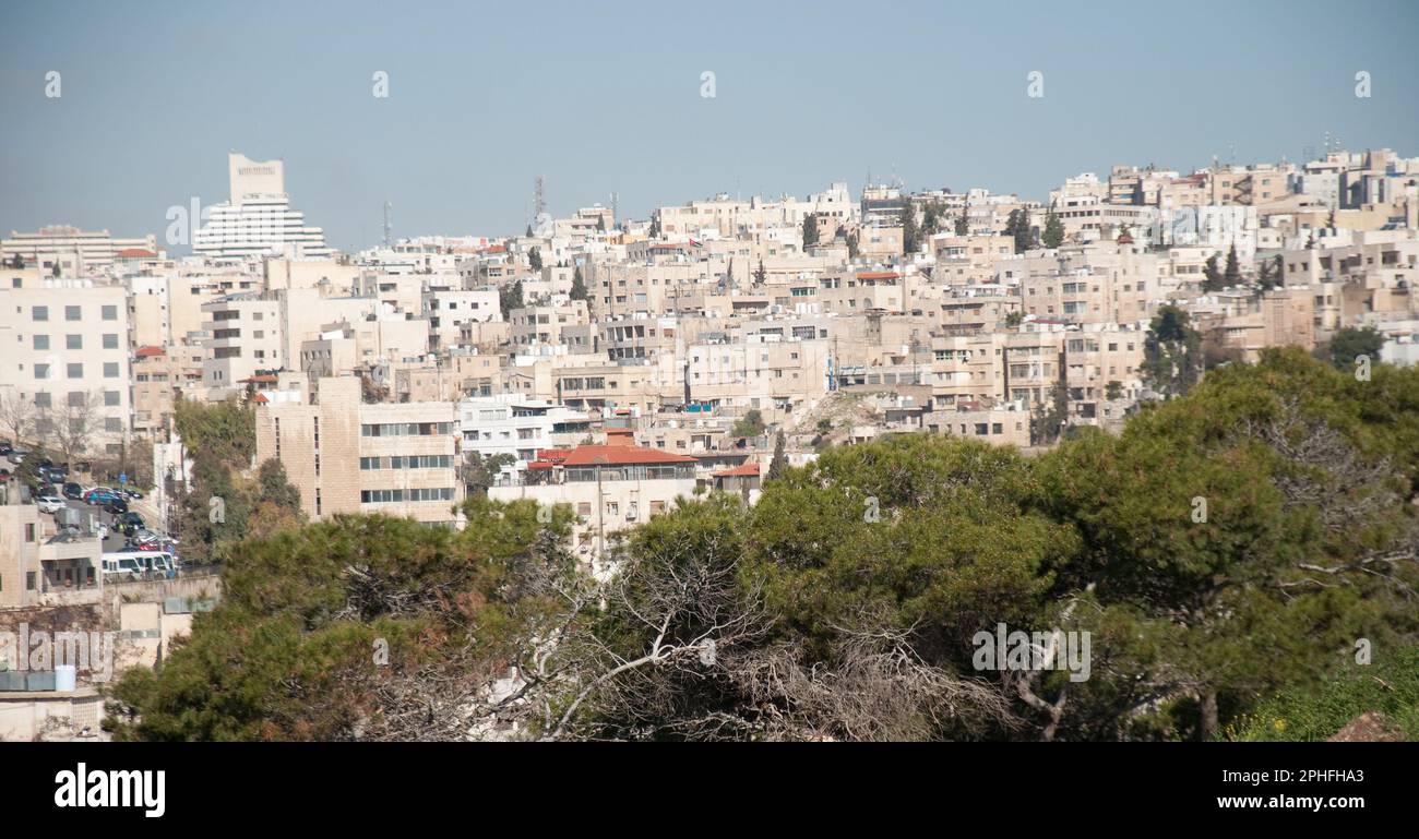 View of Amman from the Citadel, Amman, Jordan Stock Photo - Alamy