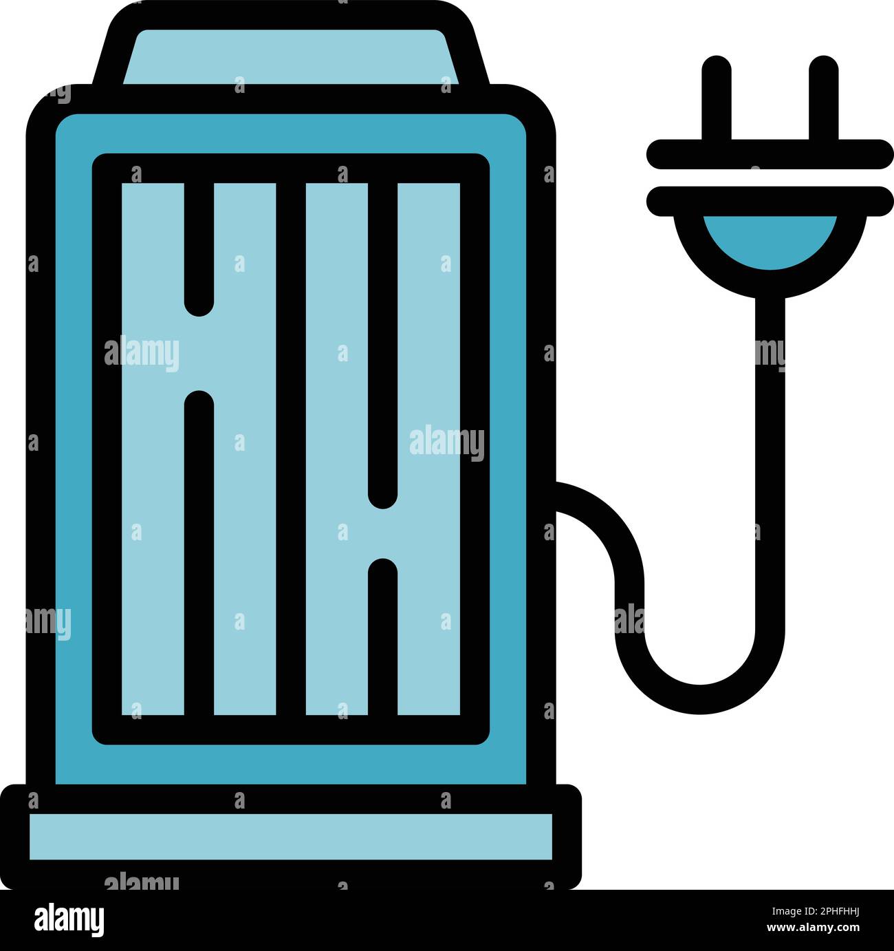 Accessible solar charging station icon. Outline Accessible solar ...