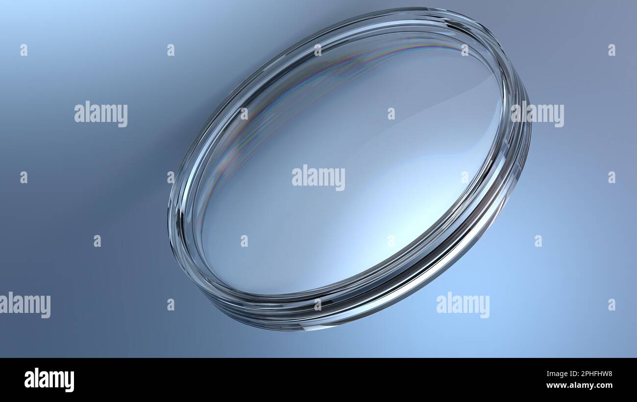 transparent blue Caustic lens reflection on the wall Abstract delicate ...