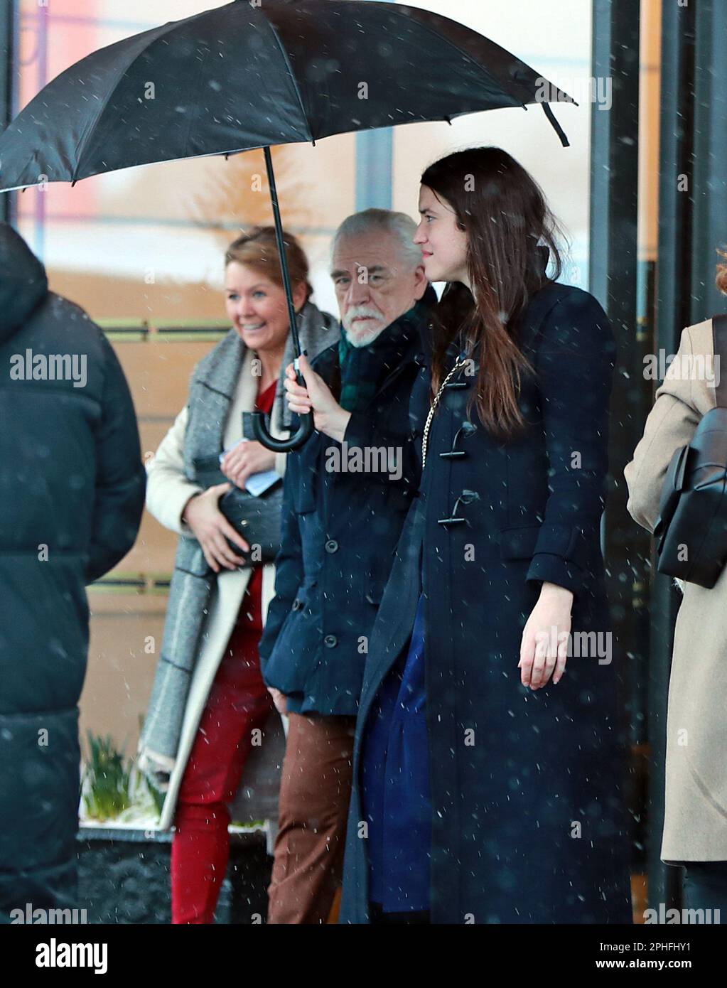 STOCKHOLM 20230327British actor Brian Cox leaves the Grand Hotel on ...