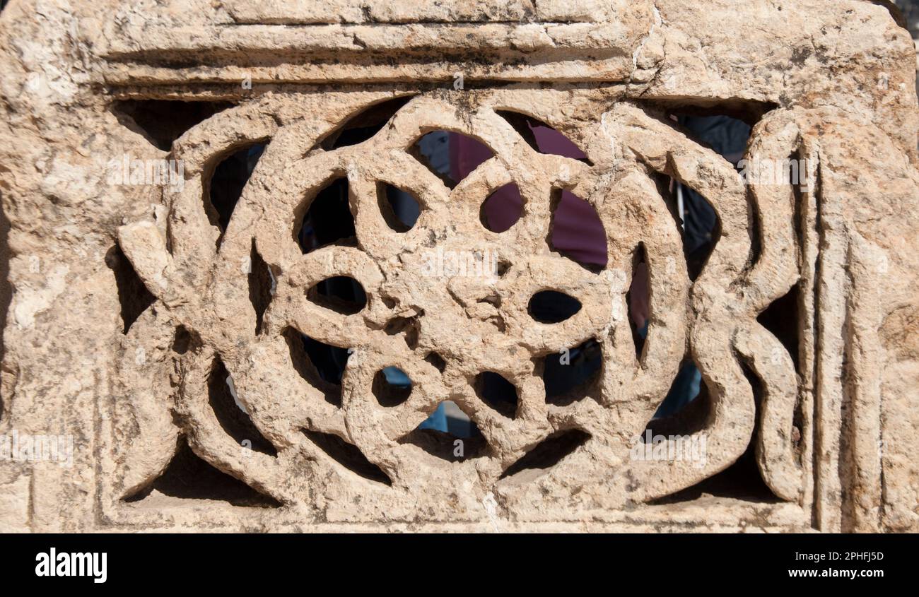 Remains of Roman Stonework, The Citadel, Amman, Jordan Stock Photo - Alamy