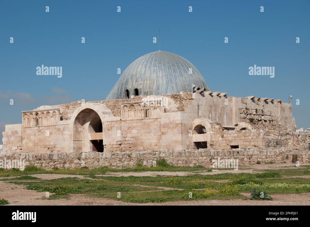 Entrance Gate to the Umayyid Palace , the Citadel, Amman, Jordan Stock ...