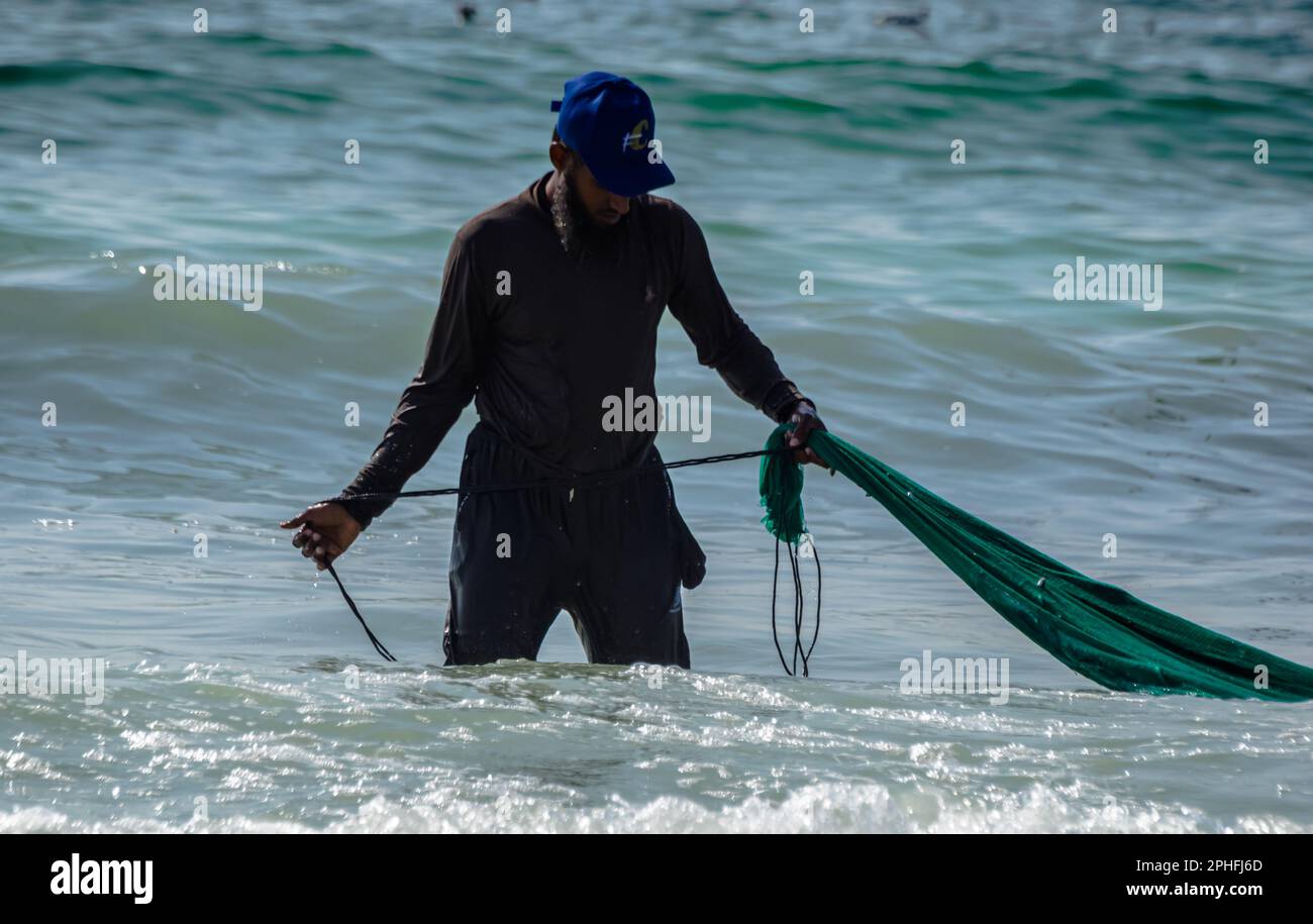Man male wade wading fishing hi-res stock photography and images - Alamy