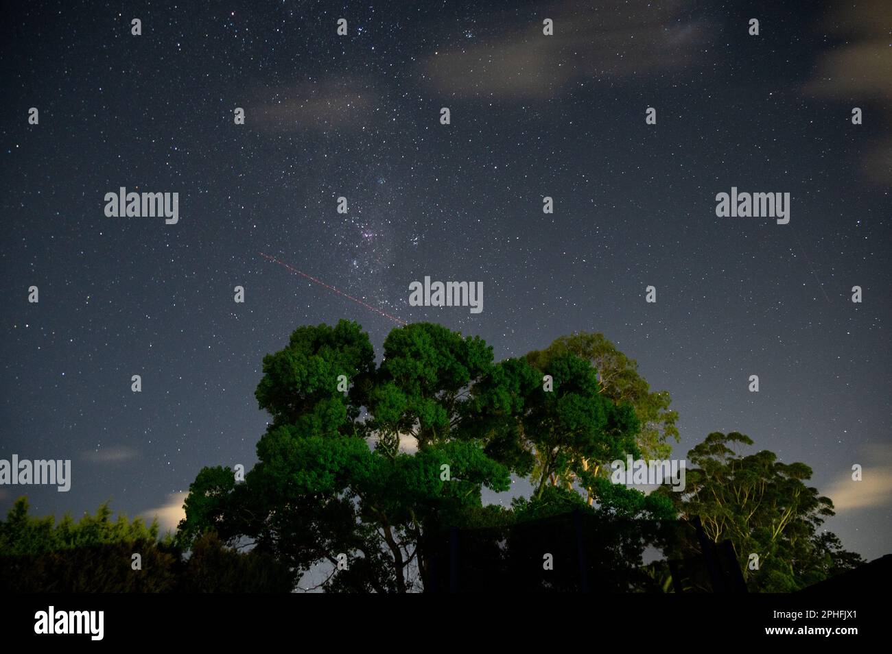 Stars fill the night sky above Cooranbong, New South Wales, NSW ...