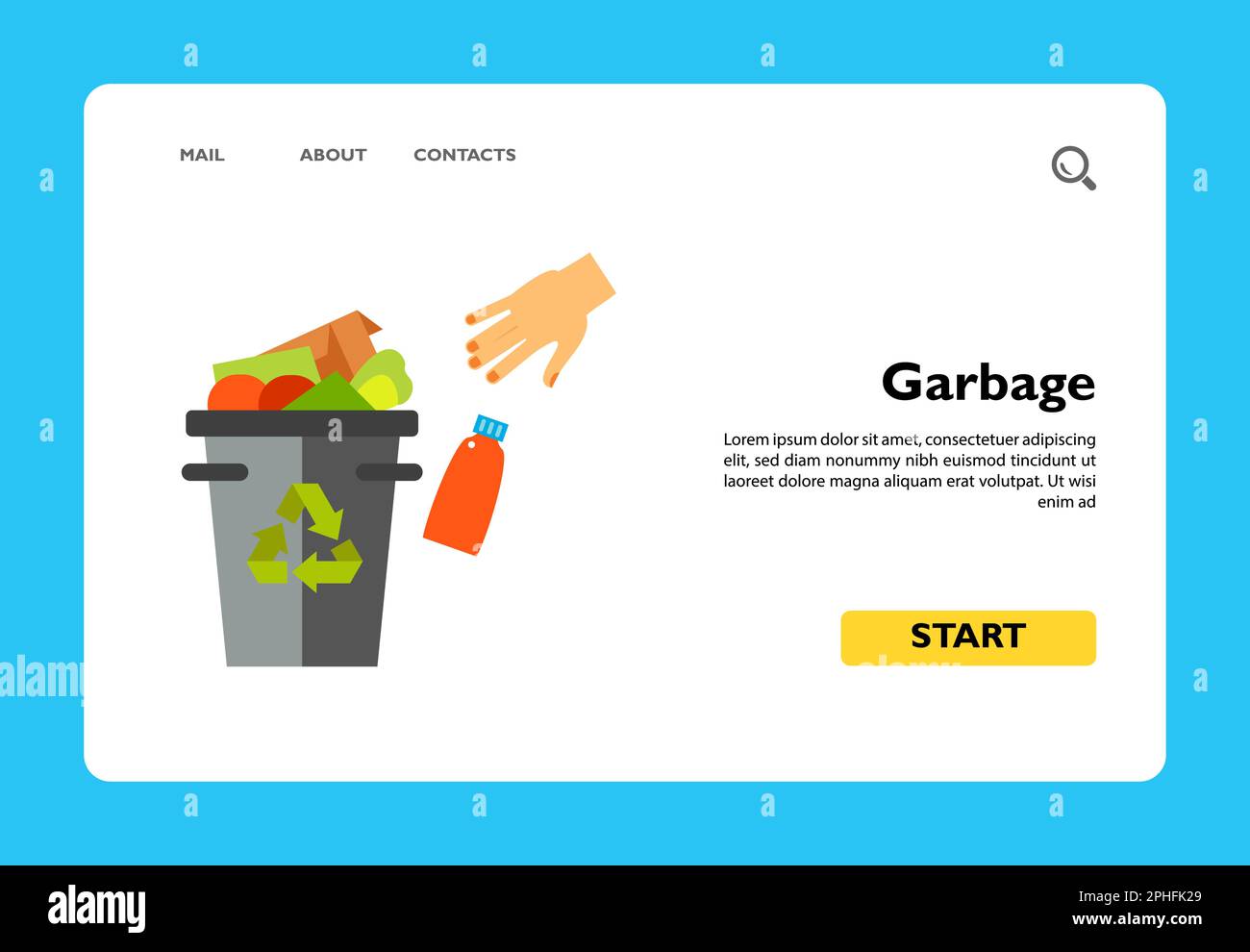 Human dustbin Stock Vector Images - Alamy