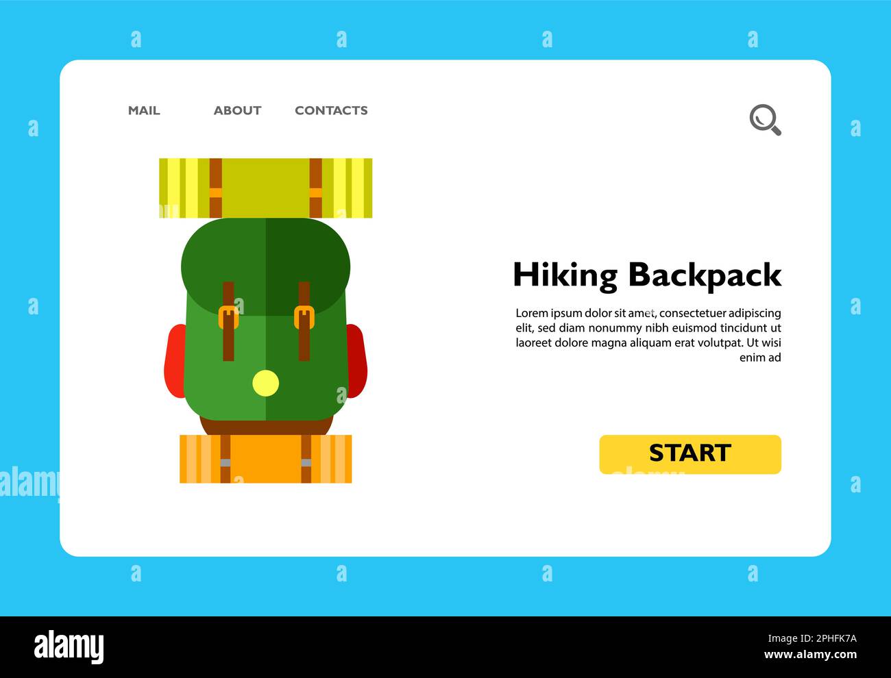 Hiking Backpack Icon Stock Vector Image & Art - Alamy