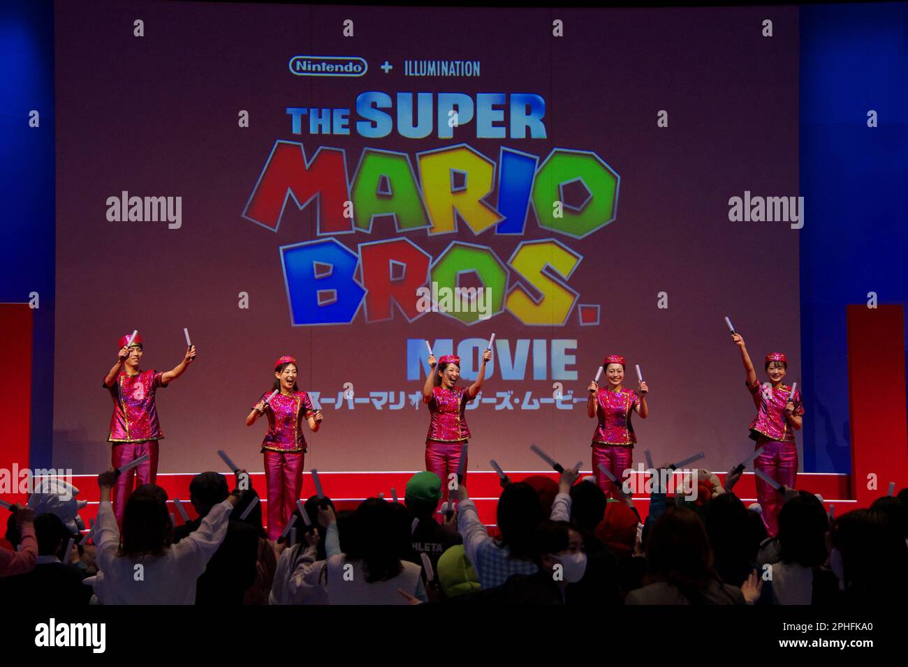 Osaka, Japan. 28th Mar, 2023. Dancers perform during the event for the ...