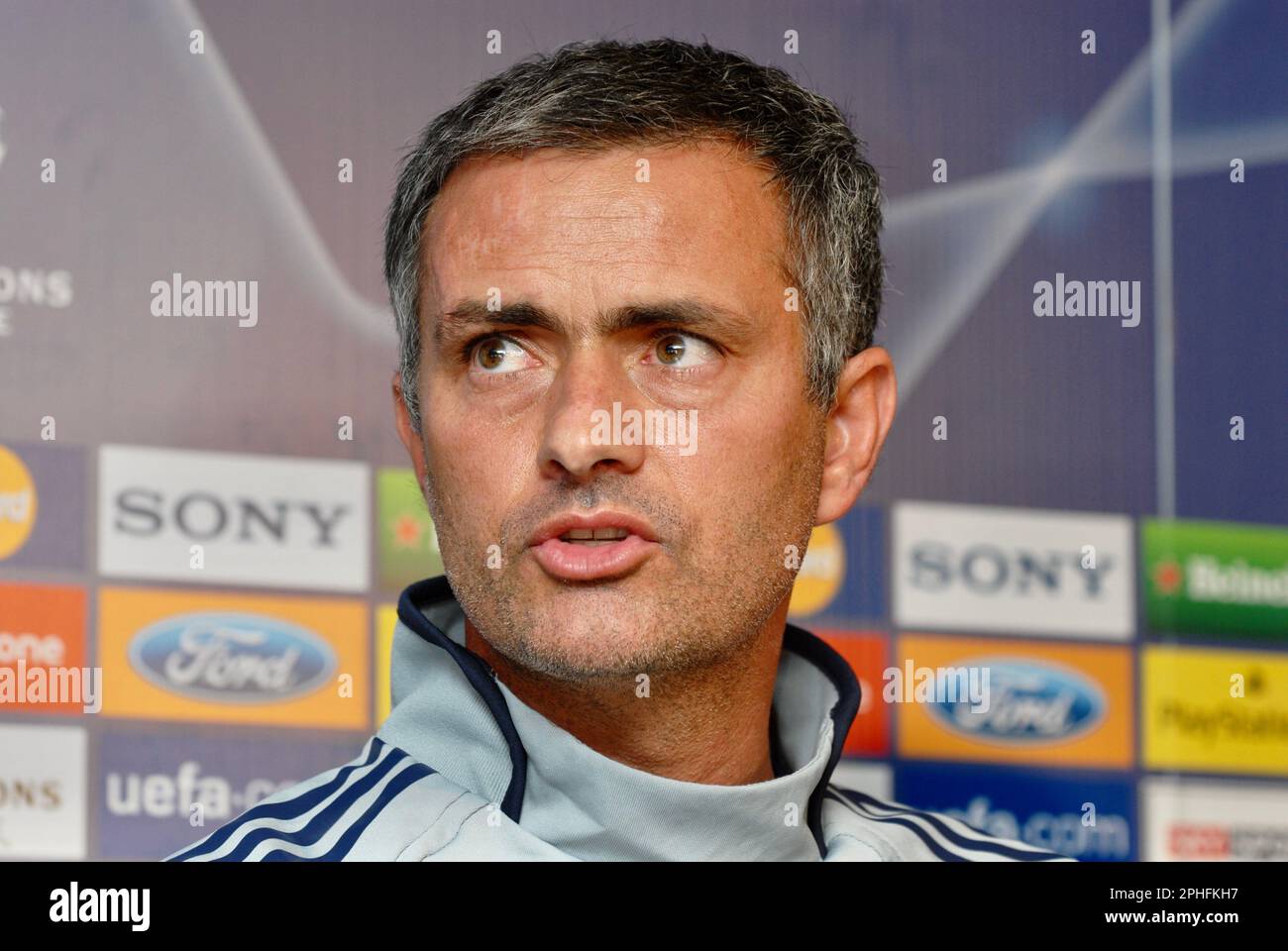 Jose Mourinho. Chelsea FC Champions League Press Conference, Stamford ...