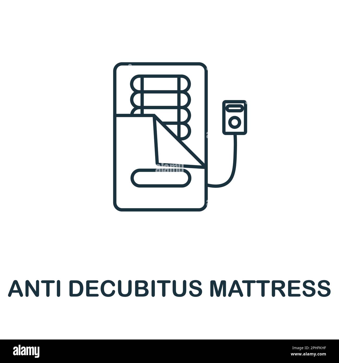 Anti Decubitus Mattress line icon. Monochrome simple Anti Decubitus ...