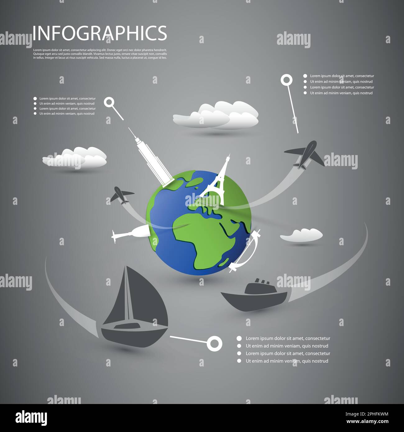 Infographics floating hi-res stock photography and images - Alamy