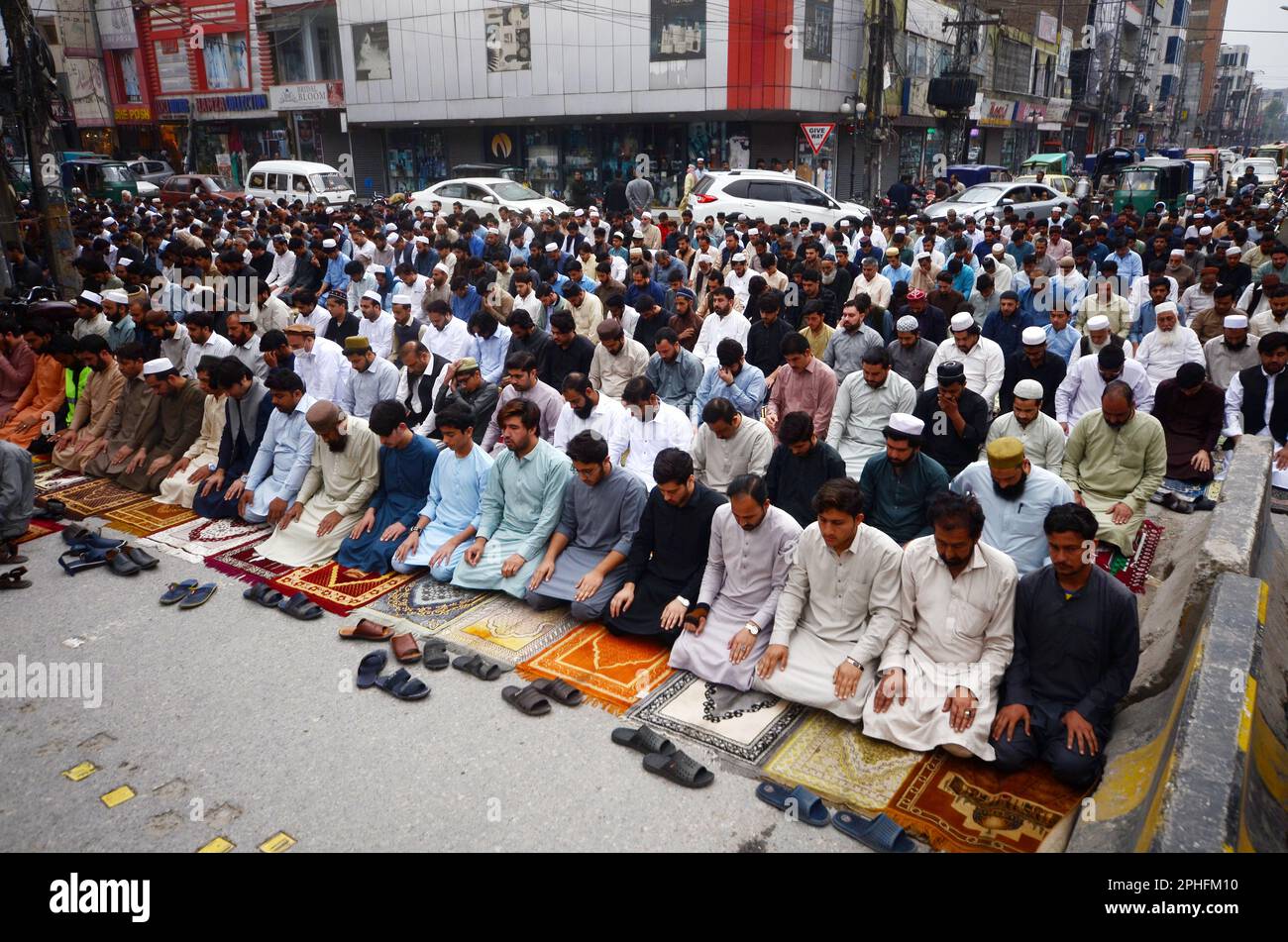 (3/24/2023) PESHAWAR, PAKISTAN, MARCH, 24: People perform First Friday ...