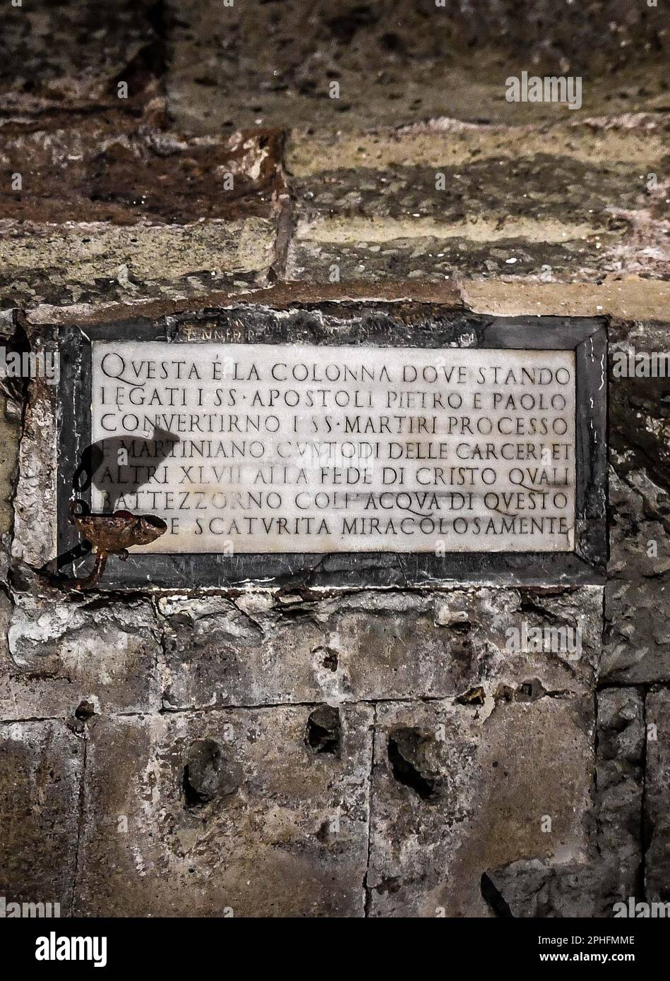 Mamertine prison hi-res stock photography and images - Alamy