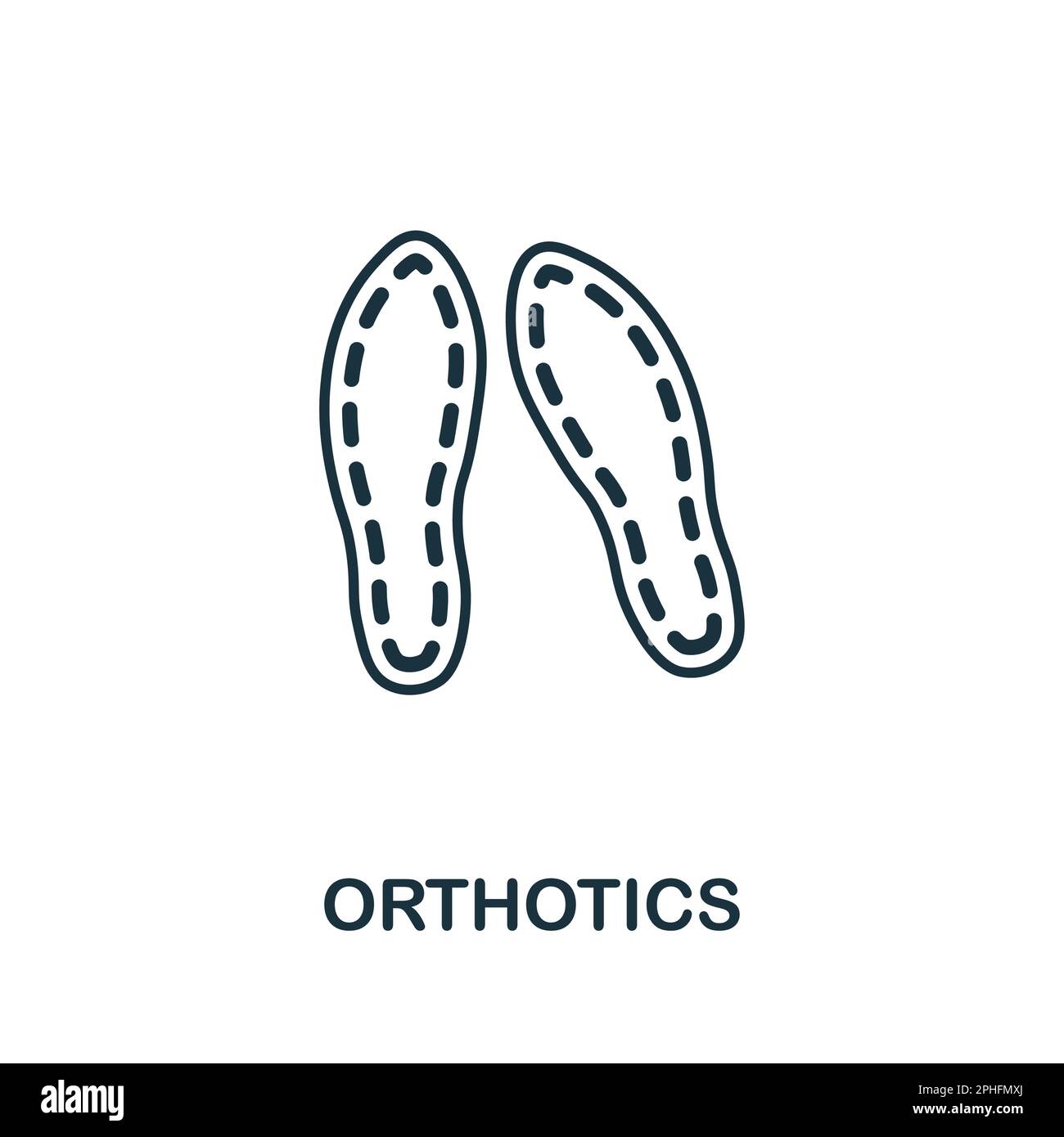 Orthotics line icon. Monochrome simple Orthotics outline icon for ...