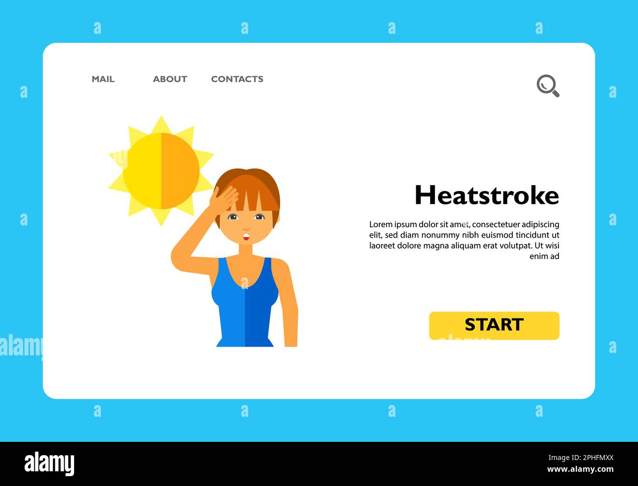 Human heatstroke icon Stock Vector Image & Art - Alamy