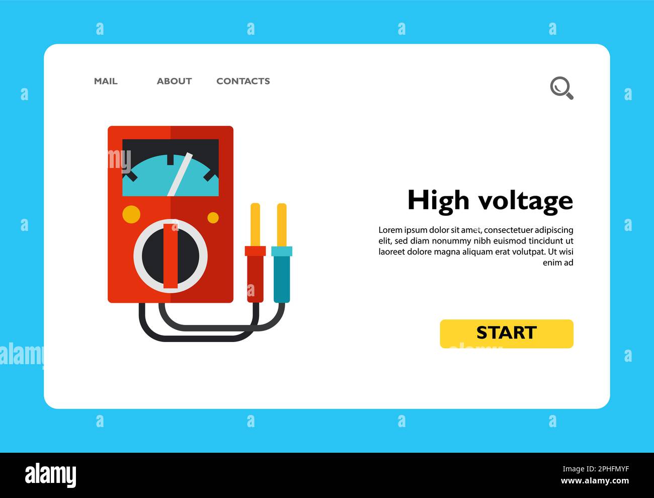 High voltage icon Stock Vector Image & Art - Alamy