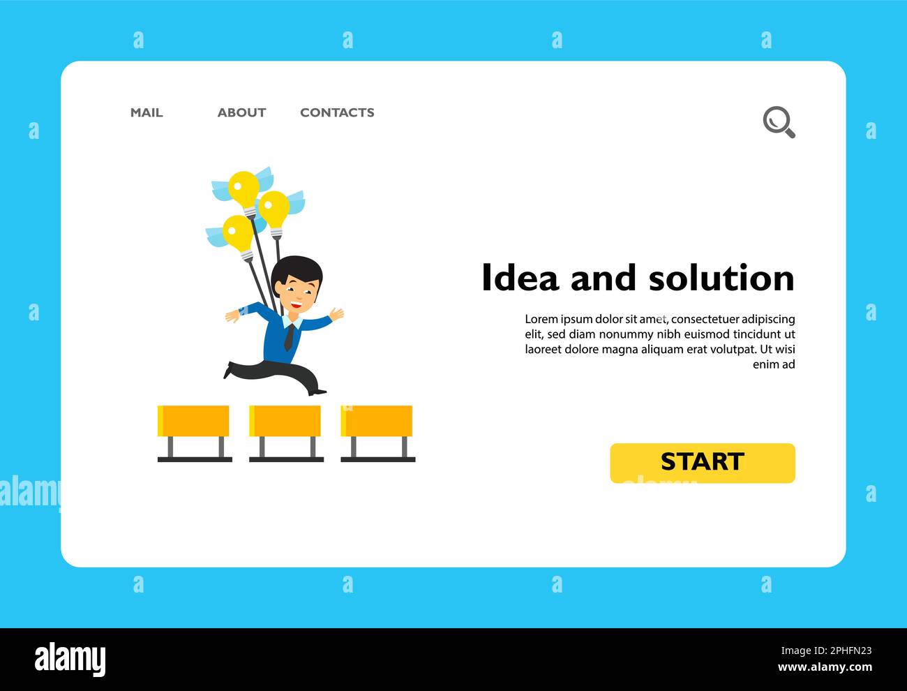 Man jumping hurdle Stock Vector Images - Alamy