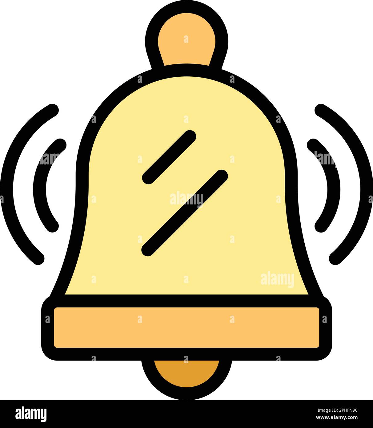 Network notification icon. Outline Network notification vector icon for ...