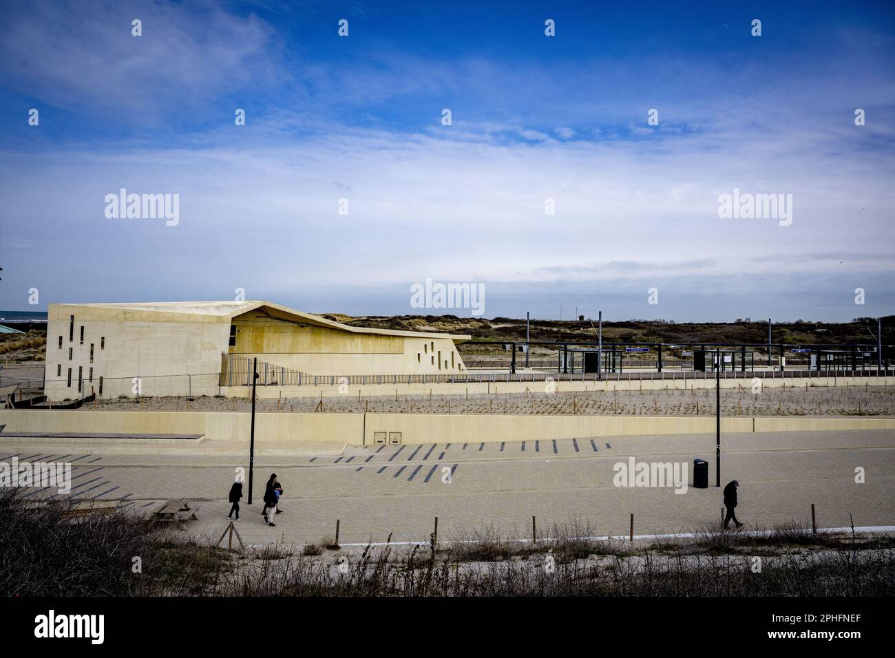 HOEK VAN HOLLAND - The Hoek van Holland Strand metro stop. The ...