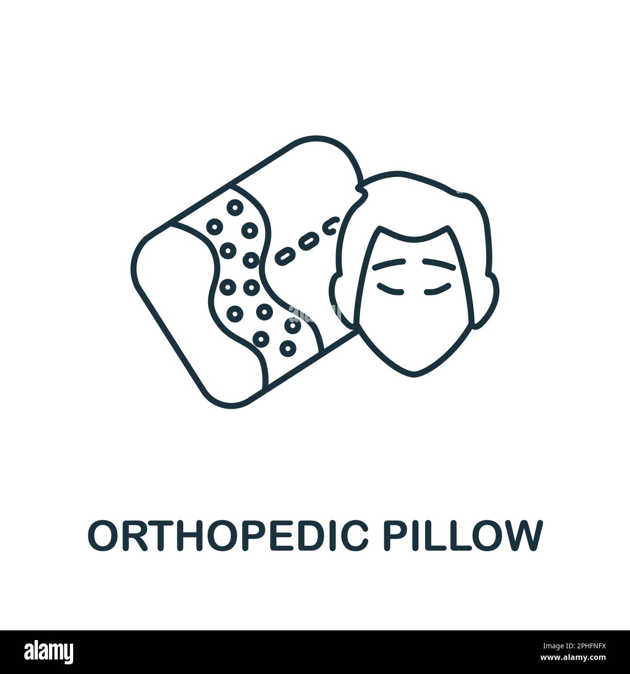Orthopedic pillow icon outline hi-res stock photography and images - Alamy