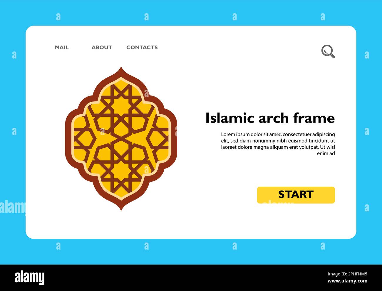 Islamic arch frame icon Stock Vector Image & Art - Alamy