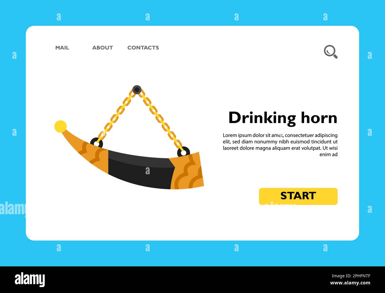 Ancient georgian horn wine Stock Vector Images - Alamy