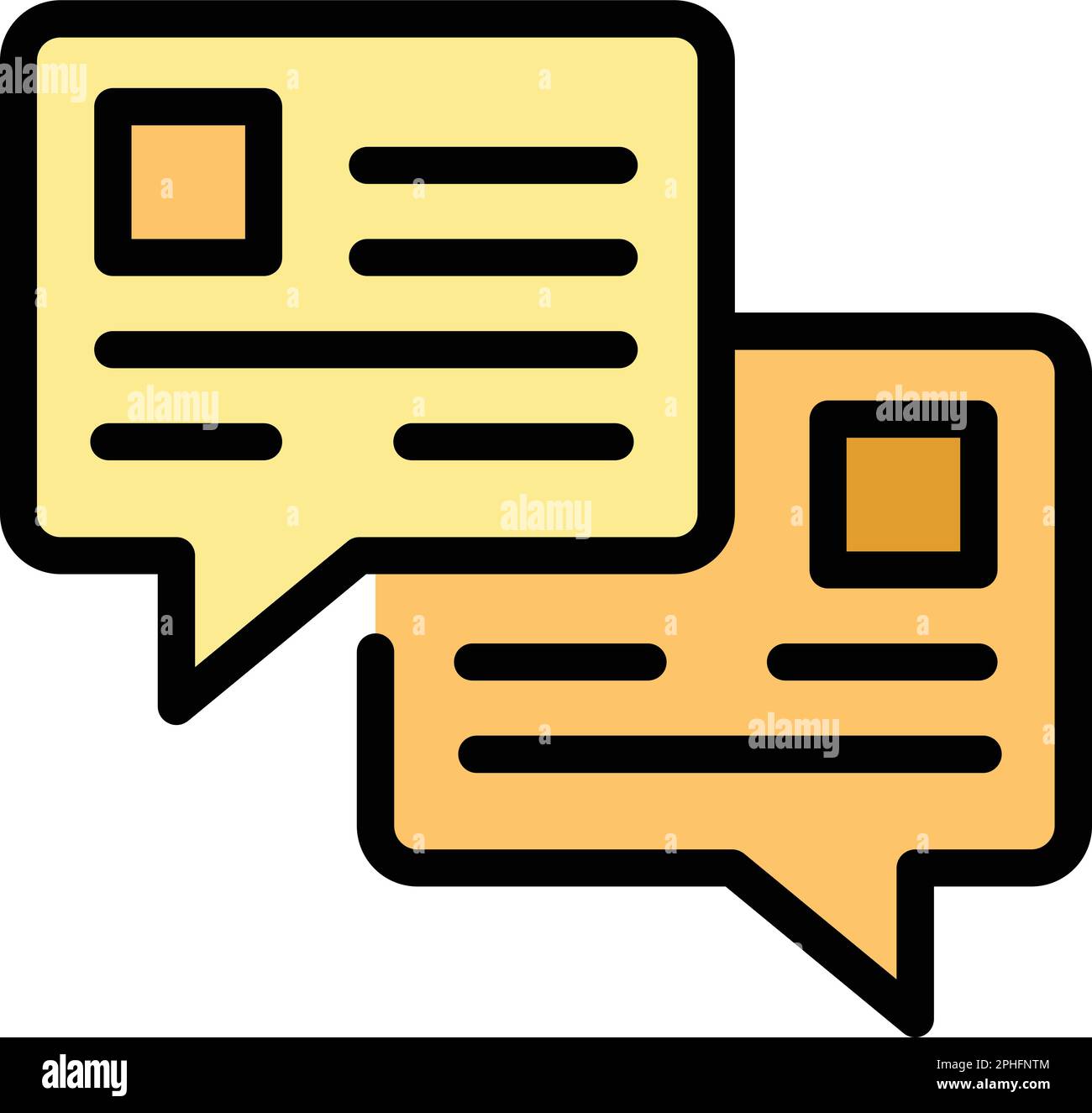 Internet chat icon. Outline Internet chat vector icon for web design ...