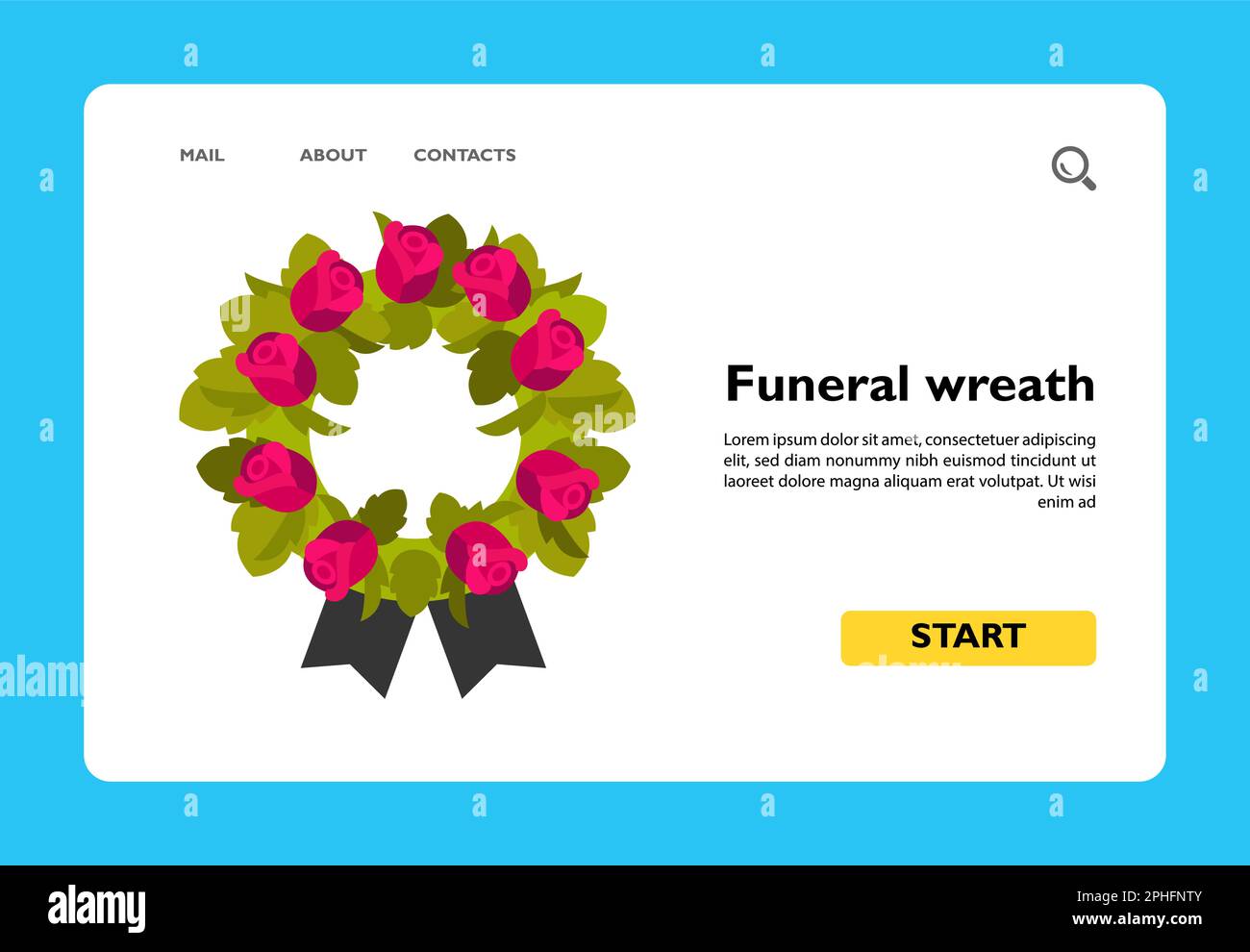 Funeral wreath icon Stock Vector Image & Art - Alamy