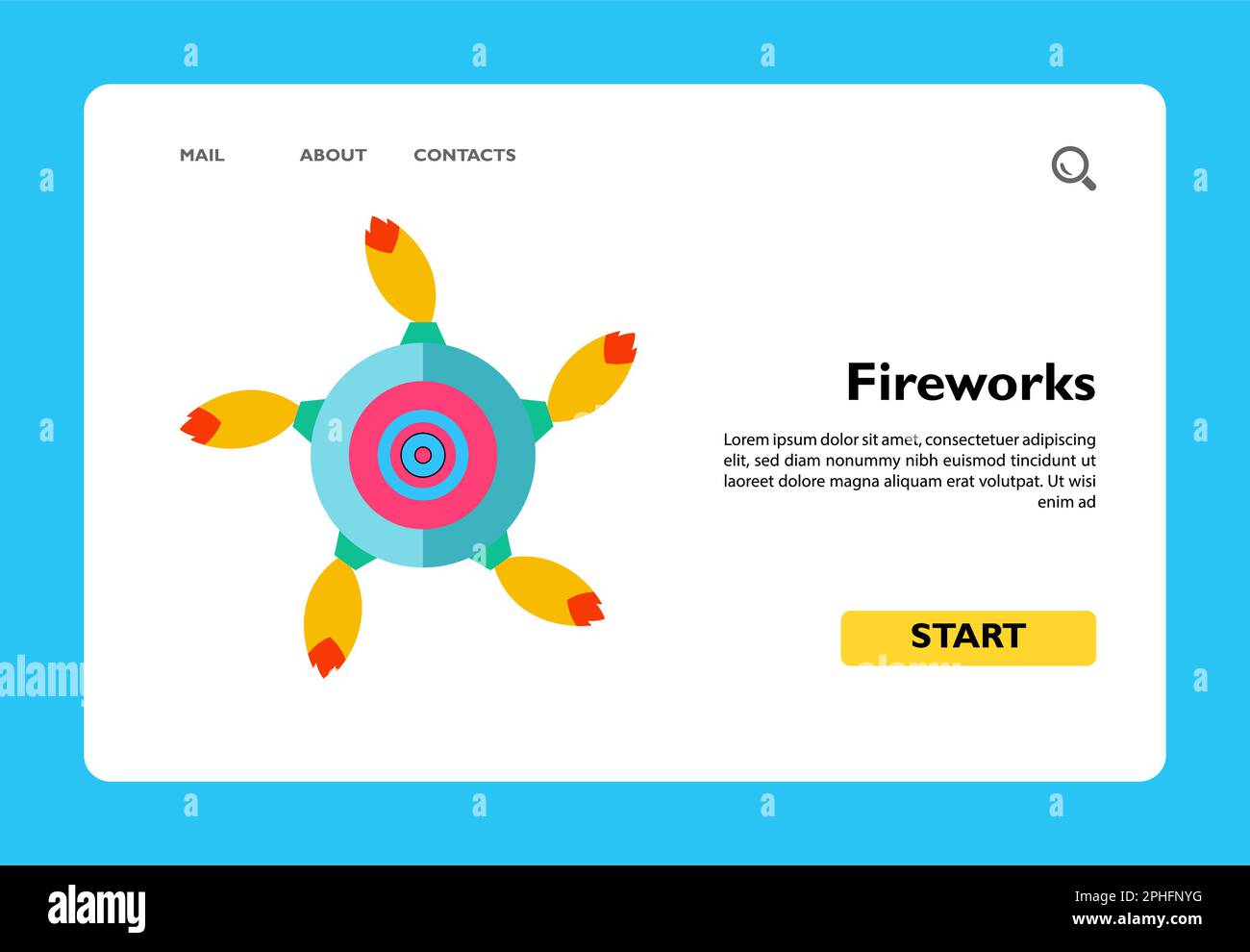 Fireworks concept vector icon Stock Vector Image & Art - Alamy