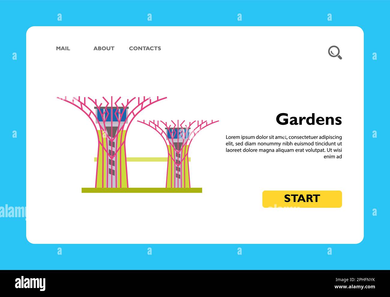 Singapore garden bay park Stock Vector Images - Alamy