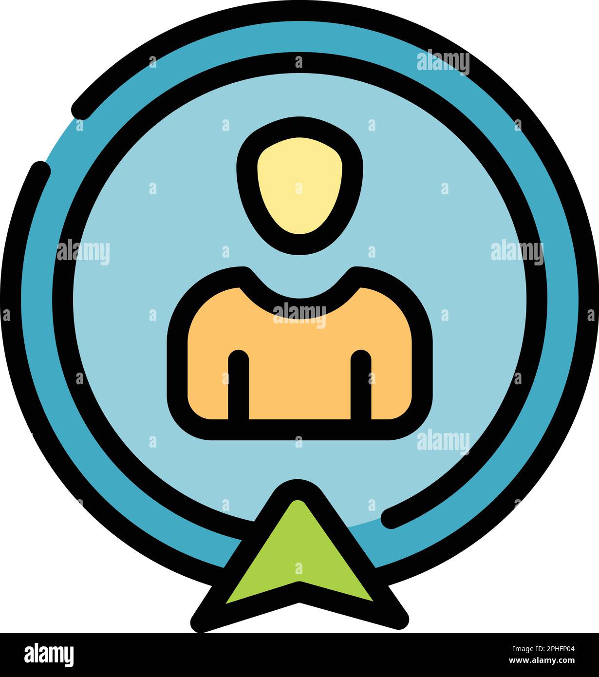 Network user icon. Outline Network user vector icon for web design ...