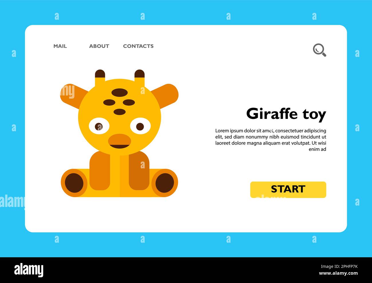 Giraffe toy icon Stock Vector Image & Art - Alamy
