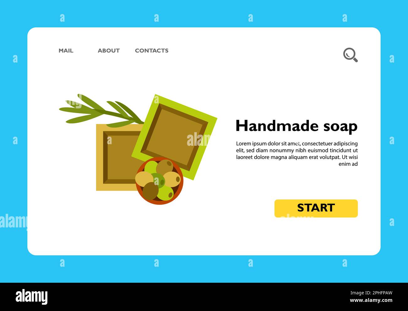 Handmade soap icon bar hi-res stock photography and images - Alamy