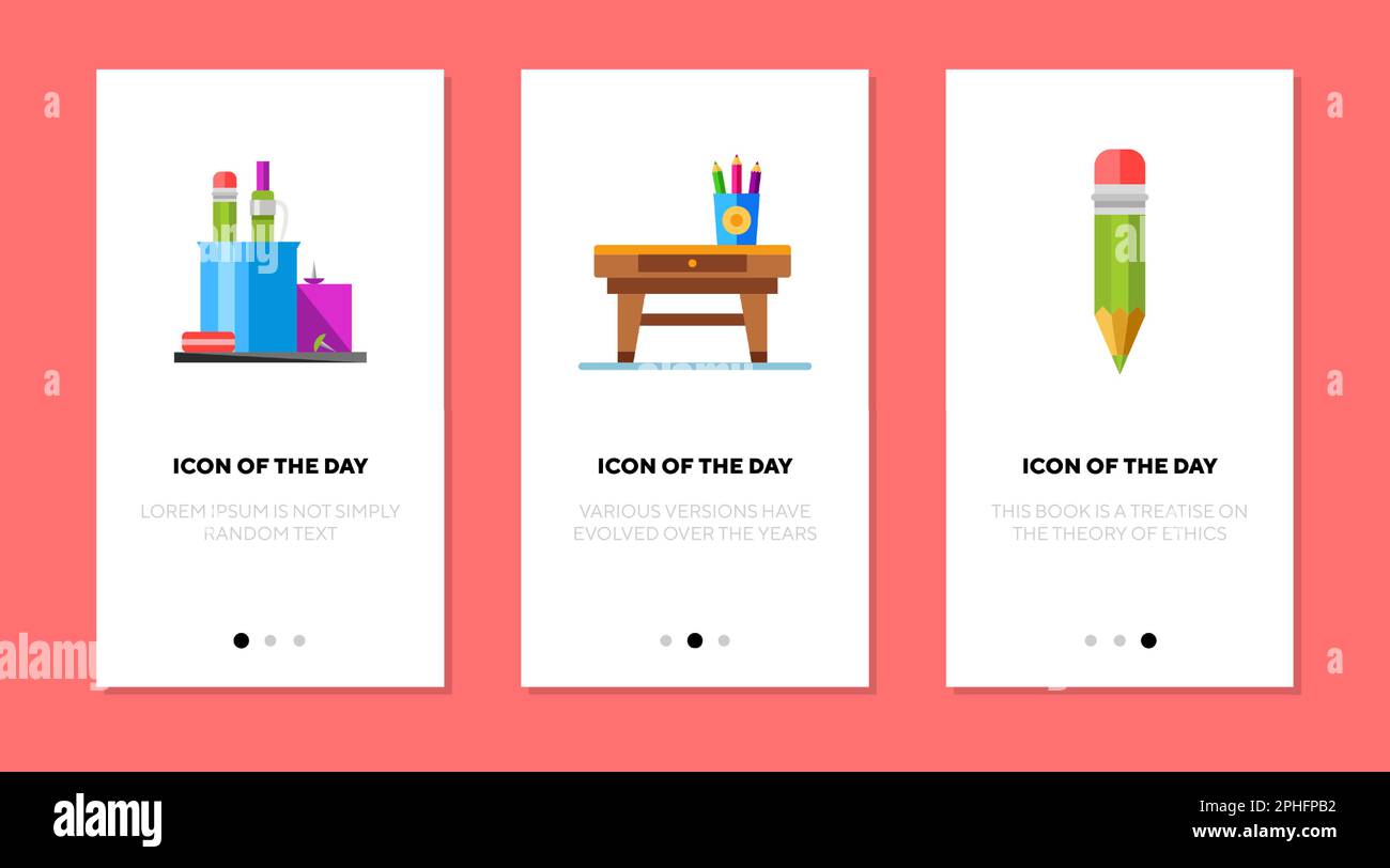 Writing pencil flat linear Stock Vector Images - Alamy