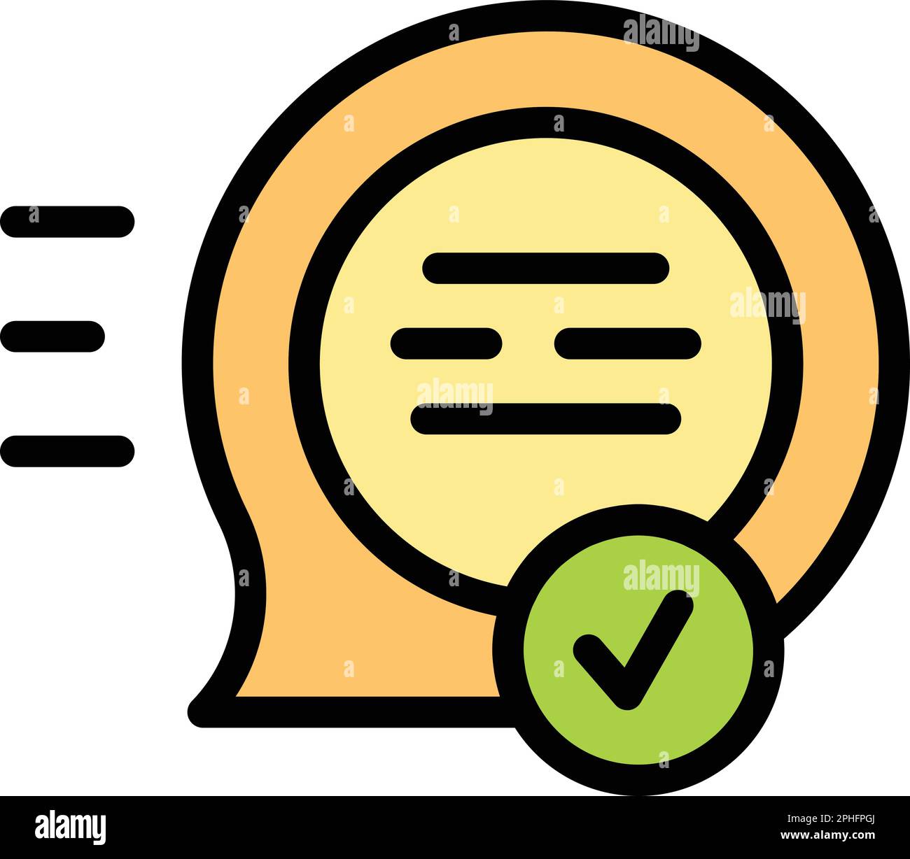 Sent message icon. Outline Sent message vector icon for web design ...