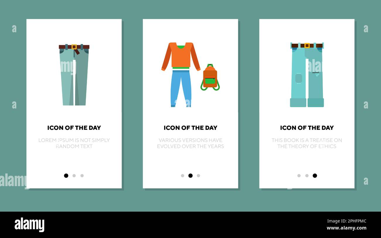 Wearing jeans denim Stock Vector Images - Alamy