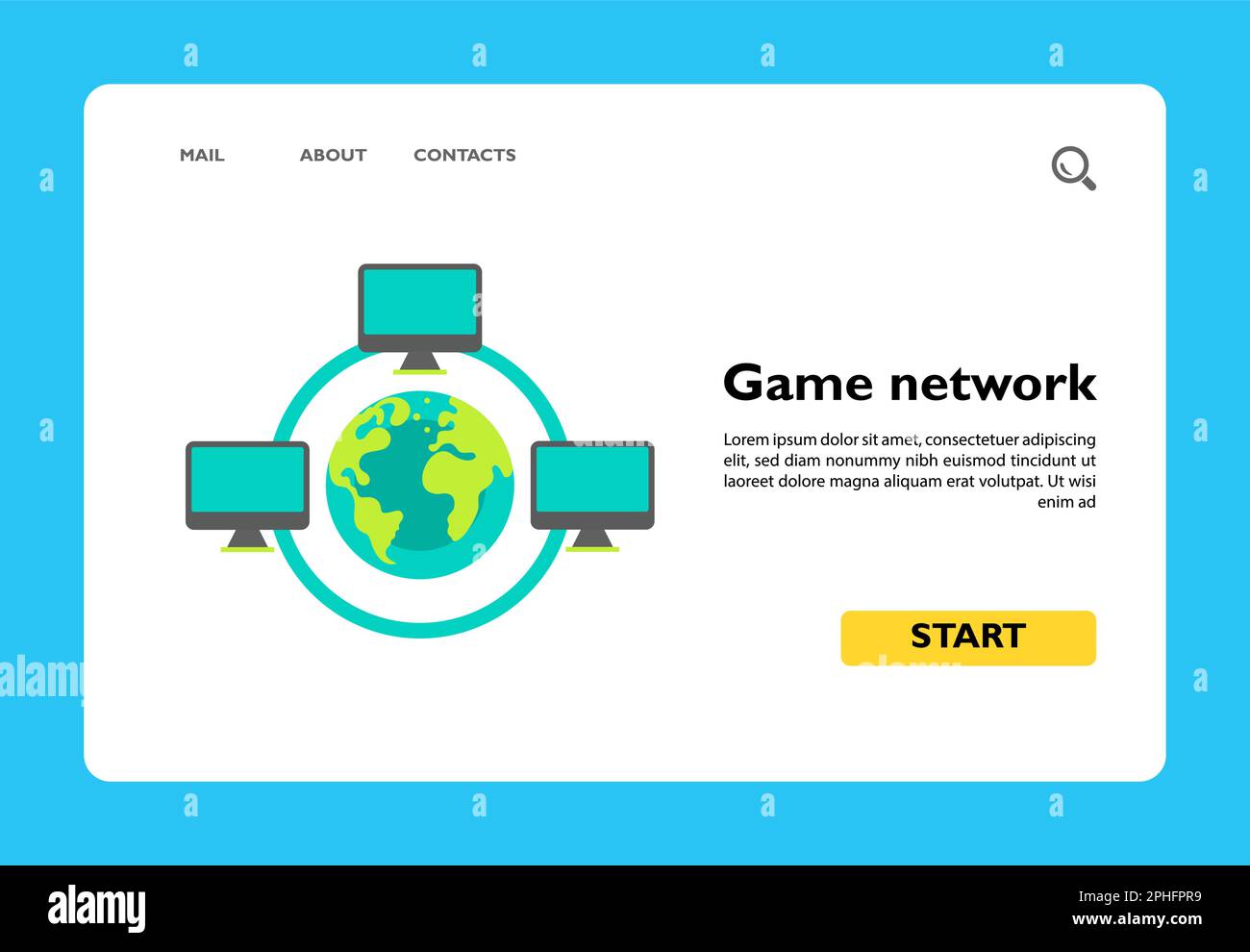 Global game network icon Stock Vector Image & Art - Alamy