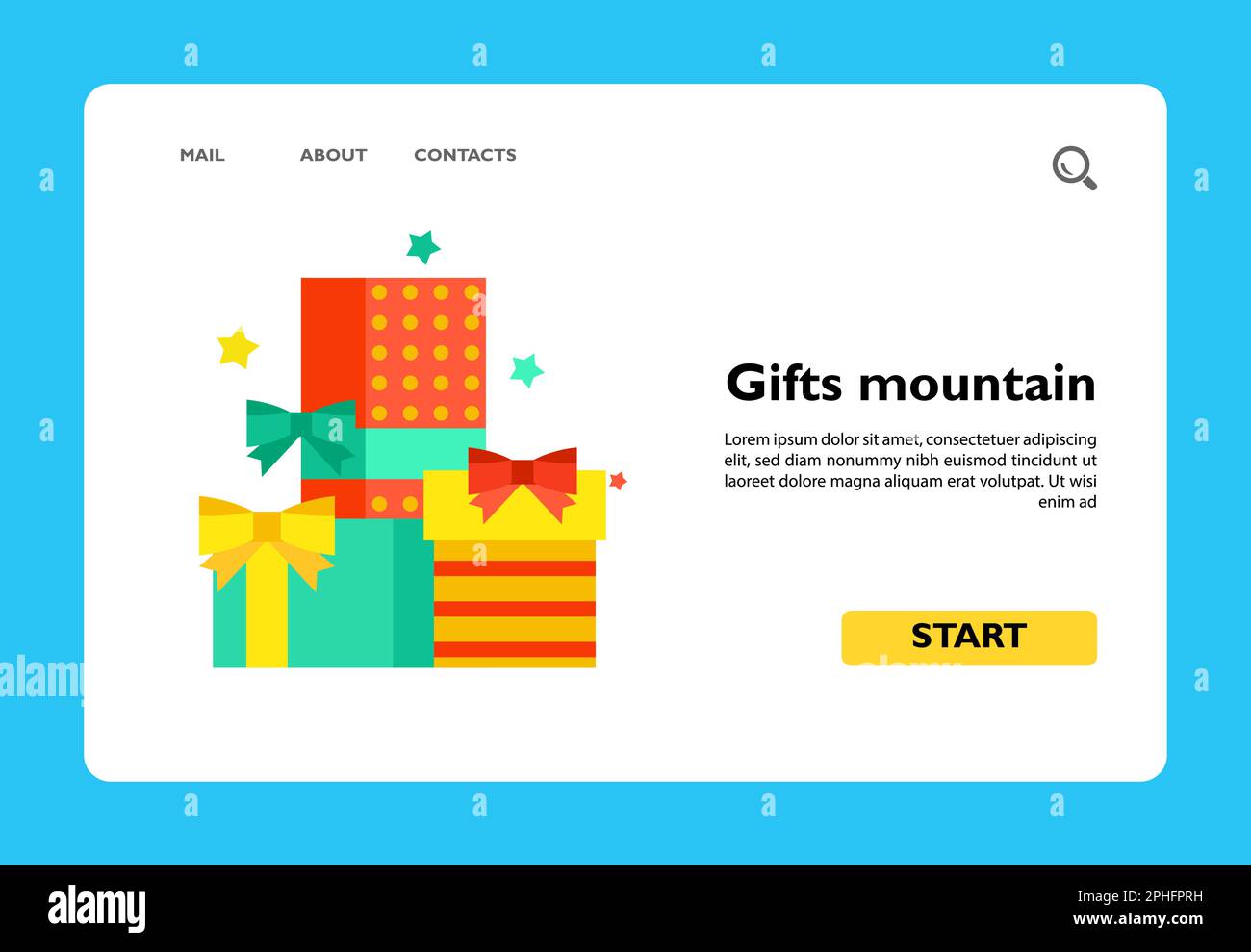 Gifts heap Stock Vector Images - Alamy