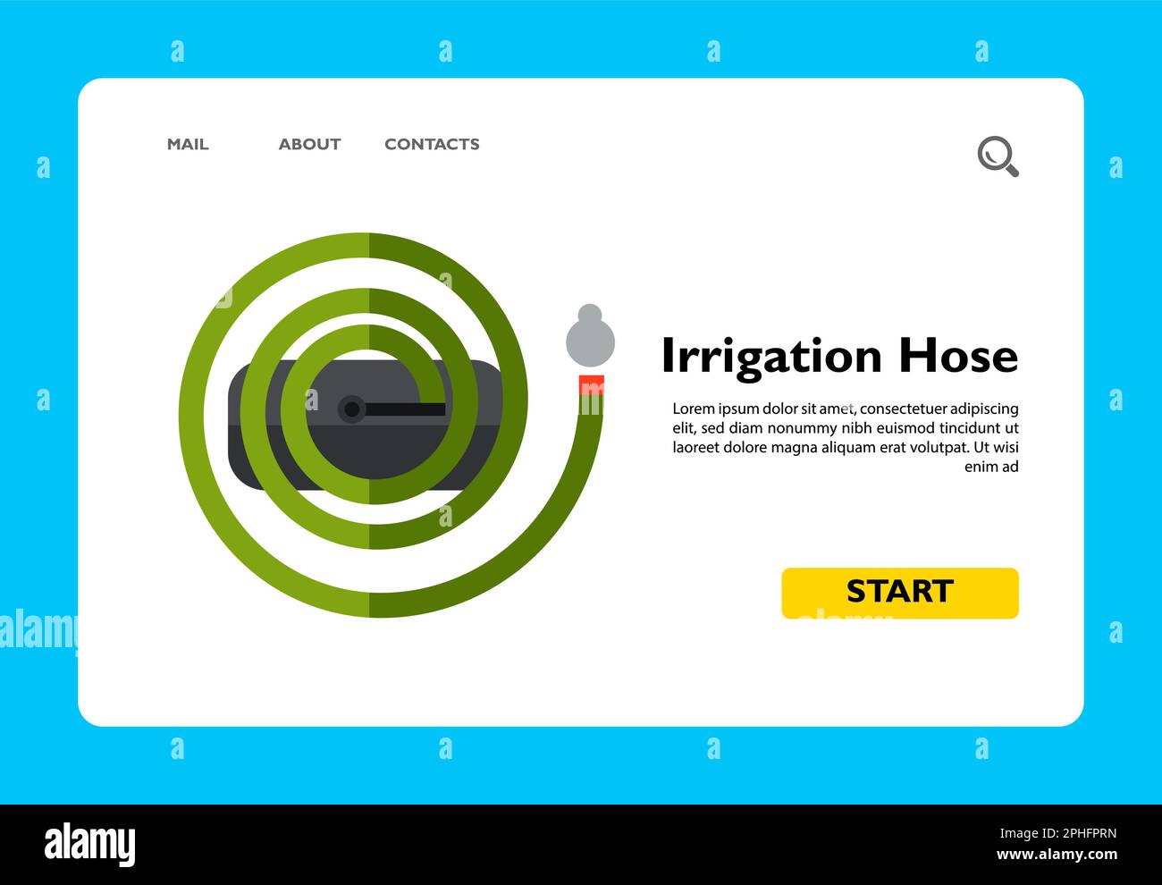 Irrigation Hose Icon Stock Vector Image & Art - Alamy