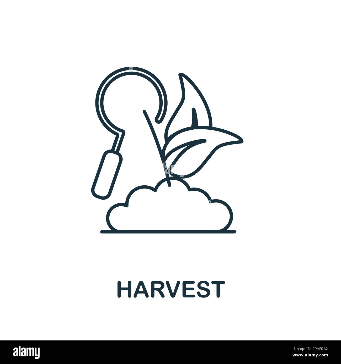 Harvest line icon. Monochrome simple Harvest outline icon for templates ...